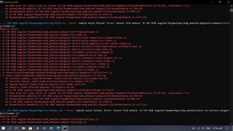 Node Js Giving Errors While Running Ng Serve Stack Overflow