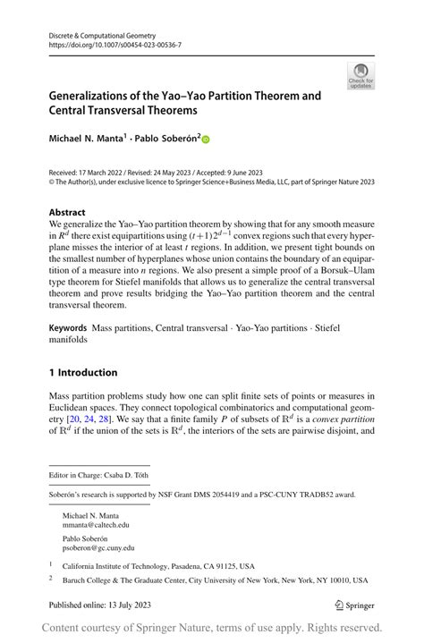 Generalizations Of The Yaoyao Partition Theorem And Central