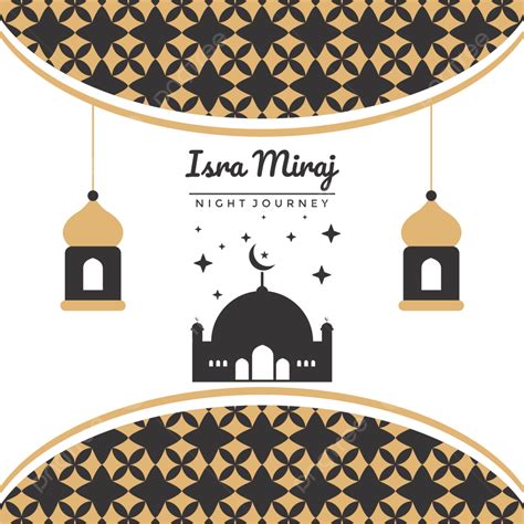 38 Adorno Plantilla Isra Miraj PNG Antecedentes Modelo Mezquita PNG