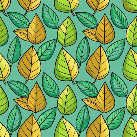 Leaf Seamles Pattern Vector Design Premium Ai Generated Vector