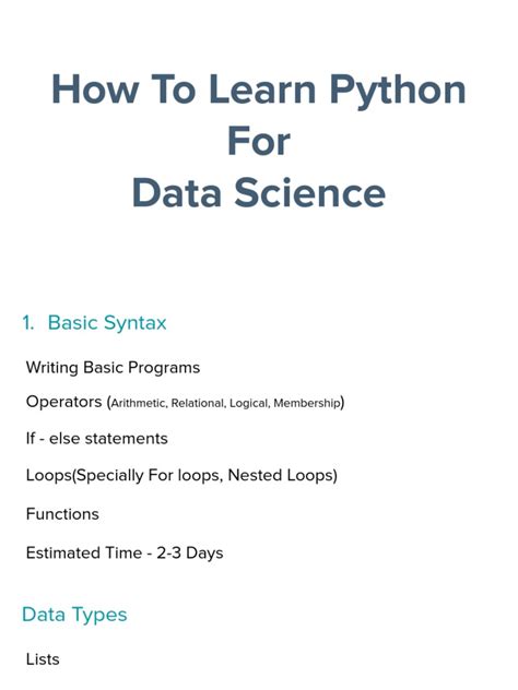 Roadmaps For Data Science Pdf