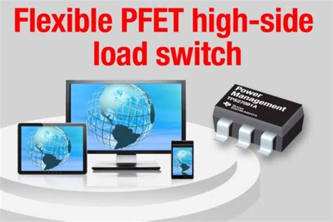 PFET High Side Load Switch With Level Shift And Slew Rate Contr