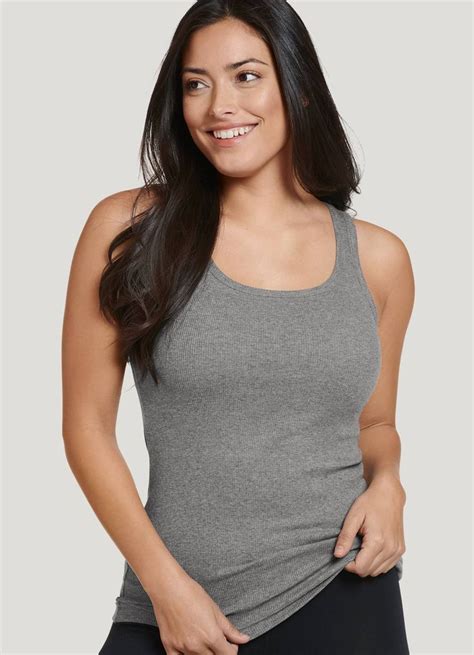 Jockey® 100 Cotton Rib Tank Cotton Rib Tank Top Womens Activewear