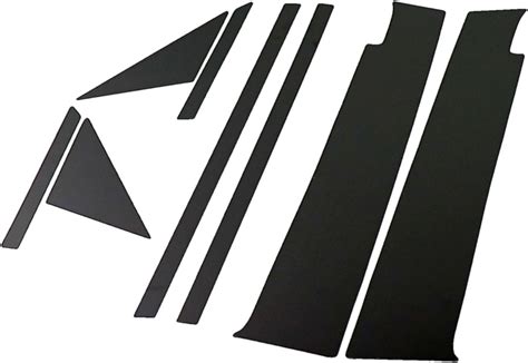 Amazon Brightz デミオ Dy系 超鏡面ブラックメッキピラーパネルカバー 8pc バイザー有り用 【 Pil Bla 248