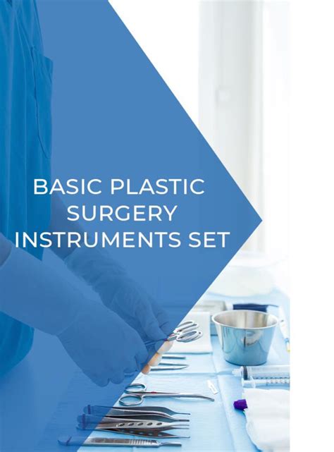 Basic Plastic Surgery Instruments Set Hamsan Surgical Instruments