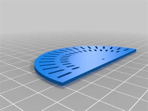 Printable Protractor Von Makerblock Kostenloses Stl Modell Worksheets Library