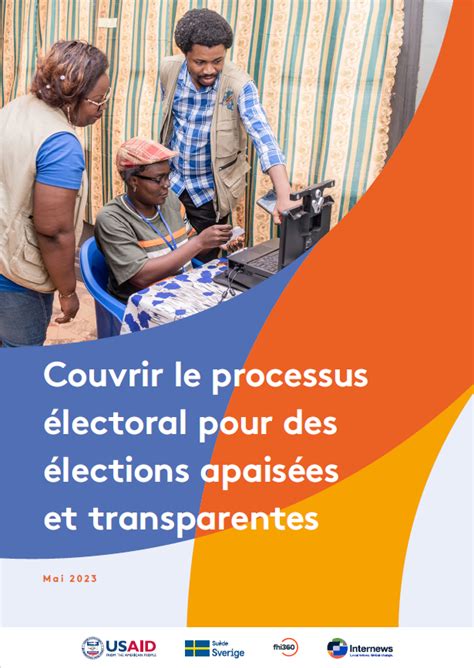 Manuel sur la couverture du processus électoral Internews en RDC