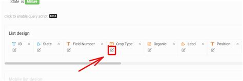 how to configure listing design label width wrap columns default