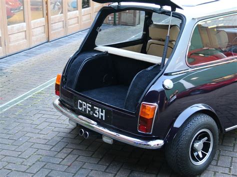 Classic Mini Cooper With Open Trunk