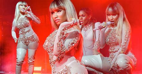 Nicki Minaj Sizzles On Stage In Sheer Bodysuit At Milan Fashion Week