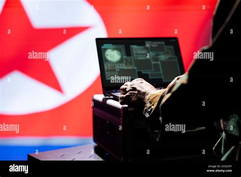 North Korea Army Operative Conducts Tactical Reconnaissance Utilizing Laptop For Data Analysis