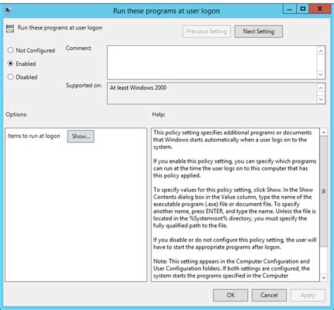 GPO Start Program On Login Windows Spiceworks Community
