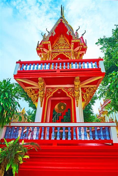 The Gong In Ho Rakang Belfry Of Wat Suwan Kuha Temple Phang Nga