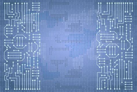 Electronic Circuit And Binary Code Stock Vector Image By ©marisha 90168698