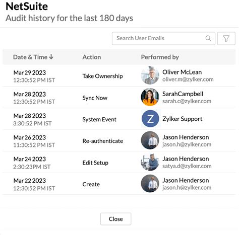 Oracle NetSuite Zoho Analytics Help