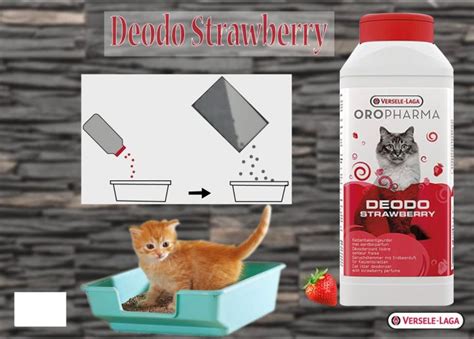Deodo স্ট্রবেরি ক্যাট লিটার ট্রে ডিওডোরেন্ট Bd