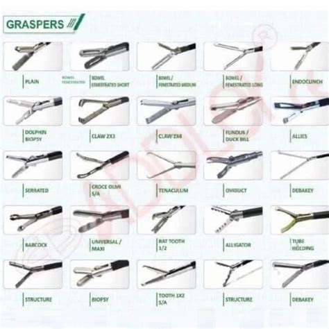 Addler Laparoscopic Storz Type Debakey Grasper Insert 5mm Laparoscopy