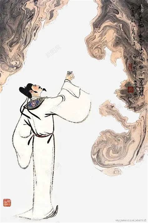 月下独酌 创意素材 花瓣网