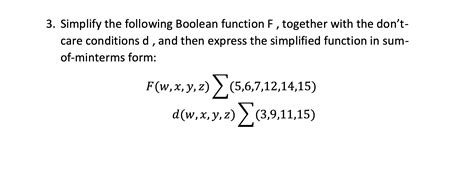 Solved Can You Draw Out The K Map And Show The Answer Out Chegg