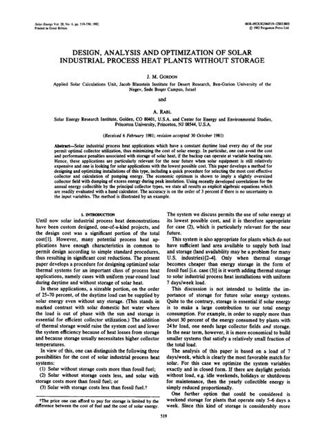 Design Analysis Optimization Of Siph Systems Without Storage Pdf