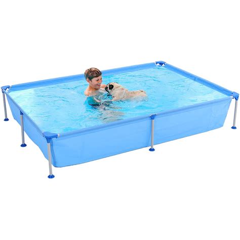 Garden Inflatable Padding Swimming Pool Above Ground Filter Pump Blue