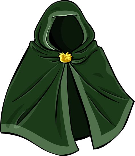 Green Hooded Cloak Club Penguin Wiki Fandom Powered By Wikia