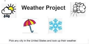 Weather Project By Shop With Wisdom Teachers Pay Teachers