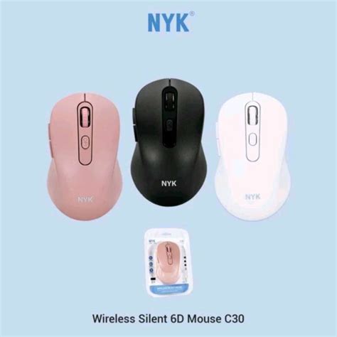 Jual Mouse Wireless Nyk C30 2 4ghz Silent Mouse 6d Hitam Di Seller San Ly Shop Orion Dusit