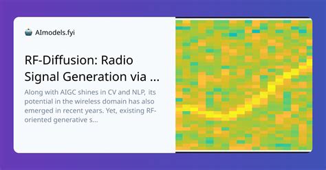 Rf Diffusion Radio Signal Generation Via Time Frequency Diffusion Ai Research Paper Details