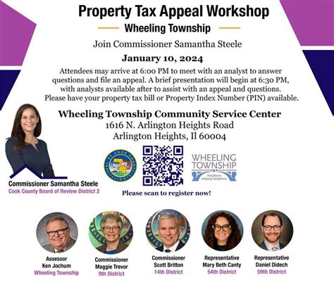 Wheeling Township Property Tax Workshop Hosted By Commissioner