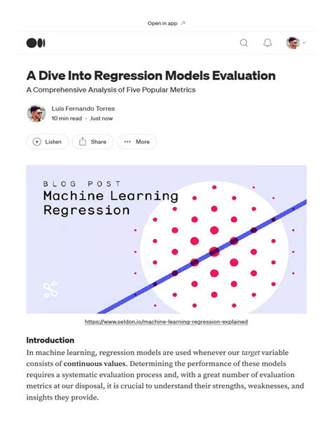 Regression Models Evaluation Metrics Pdf Mean Squared Error Errors And Residuals