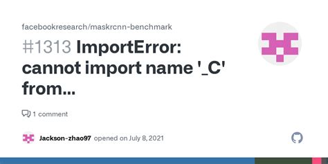 Importerror Cannot Import Name C From Maskrcnn Benchmark Issue Facebookresearch