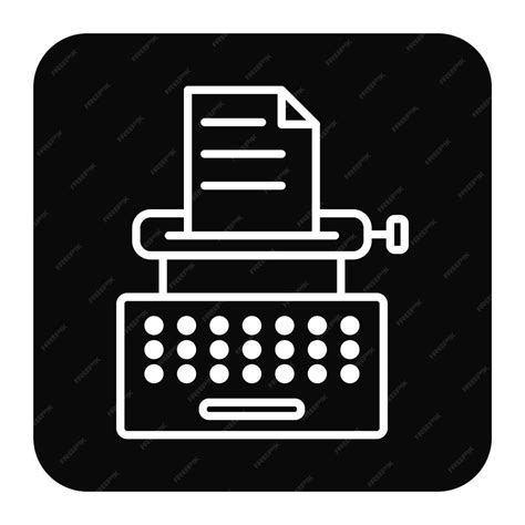 Premium Vector Typewriter Vector Illustration