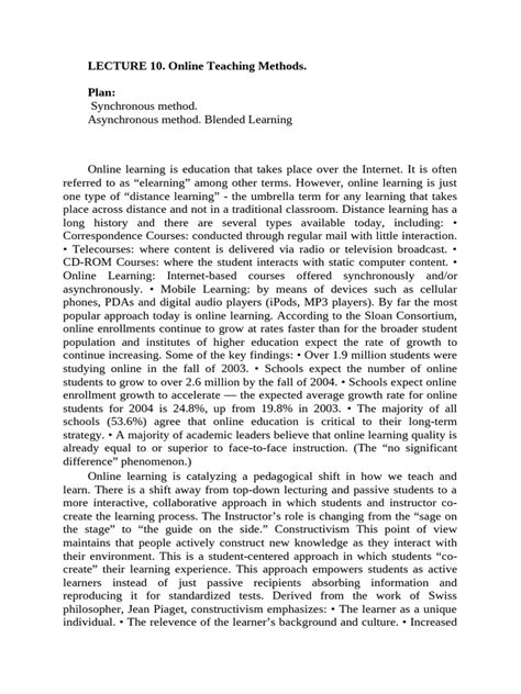 10 Lecture Pdf Educational Technology Constructivism Philosophy