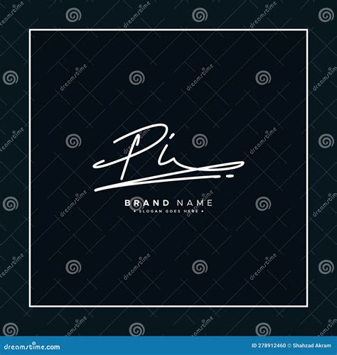 Logotipo De Firma Inicial Para La Plantilla De Logotipo Vectorial De