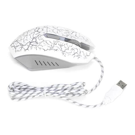 TMISHION souris gamer Souris de jeu filaire Port USB Ergonomique DPI Réglable RVB Optique