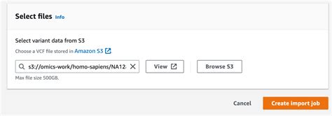 Amazon Omics Analytics の Variant Store へファイルの一括インポートができるようになりました