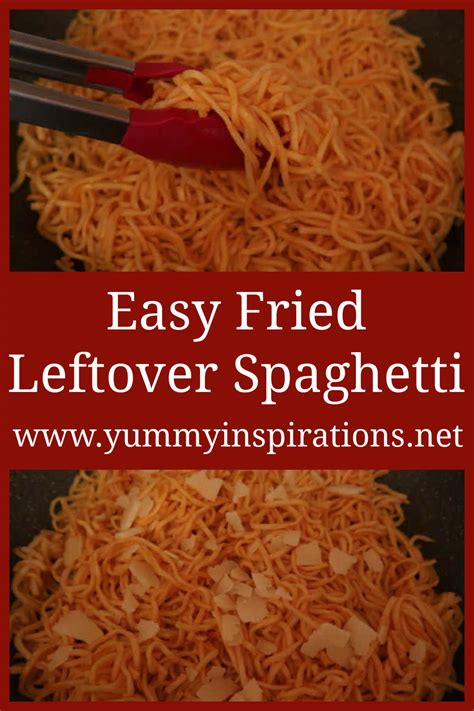 Fried Leftover Spaghetti Recipe Best Easy Pasta Meal