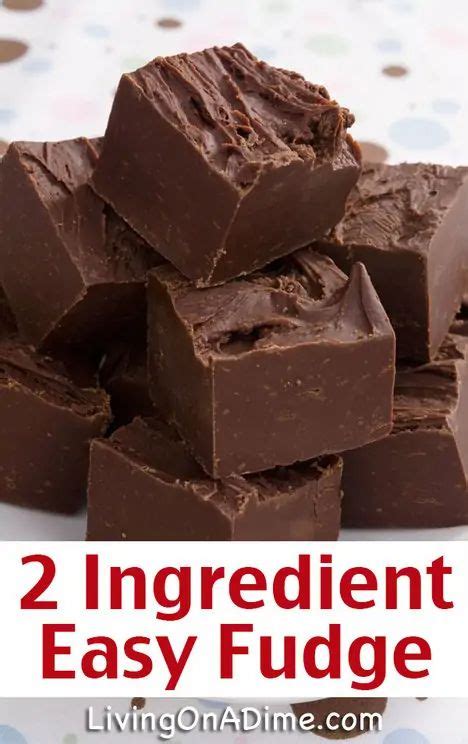 2 Ingredient Easy Fudge Recipe Recette Fudge Recette Fudge Facile