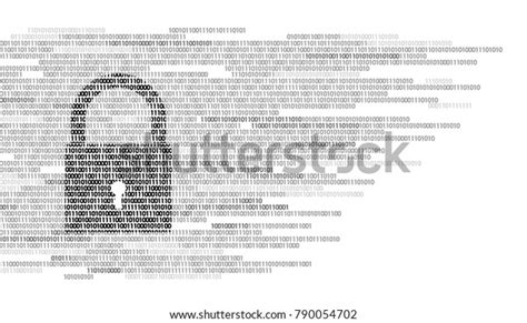 Digital Lock Guard Sign Binary Code Stock Vector Royalty Free 790054702 Shutterstock