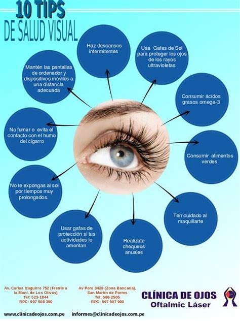 Clínica de Ojos Oftalmic Láser 10 TIPS DE SALUD VISUAL Salud visual