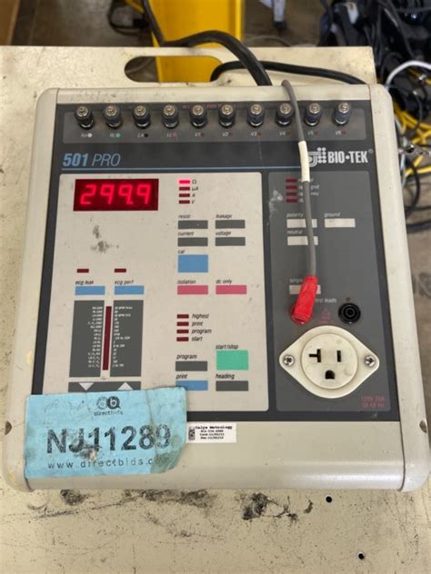 Bio Tek 501 Pro Electrical Safety Analyzer For Sale