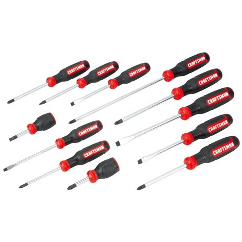 12 Piece Magnetic Assorted Drive Screwdriver Set Cmht65301 Toolxbox