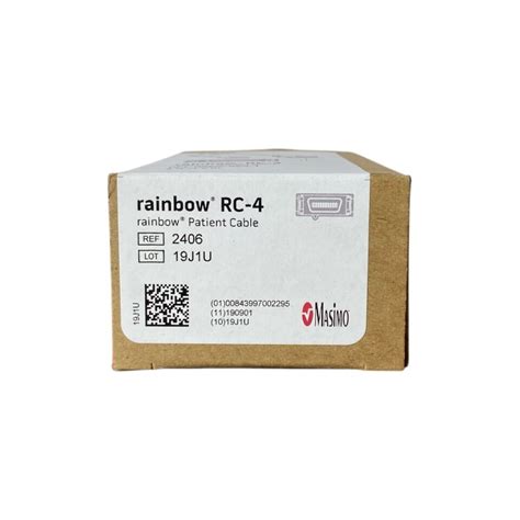 New Masimo Ref 2406 Rainbow Rc 4 Patient Cable 4 Ft Oximeter Pulse