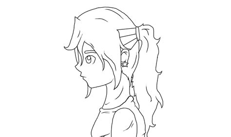 Anime Girl Lineart By Chatoyant11 On Deviantart