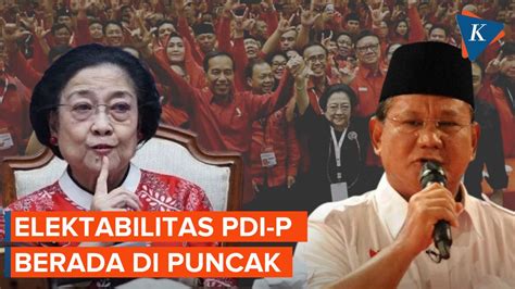 Survei Litbang Kompas Elektabilitas Pdi P Tertinggi Gerindra Menyusul