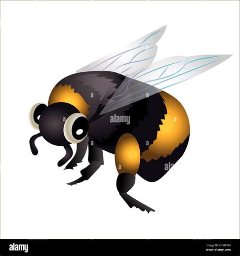Bumblebee In Flight Cartoon Bumblebee Stock Vector Image And Art Alamy
