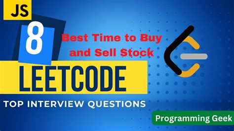 8 best time to buy and sell stock leetcode top interview solution
