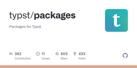 Github Typst Packages Packages For Typst