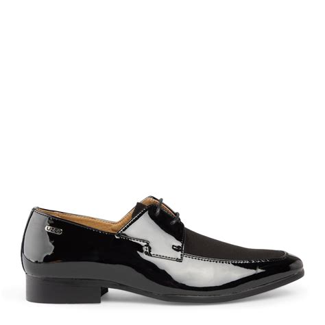 Black Patent Formal Lace Up Shoe 3082191 Uzzi